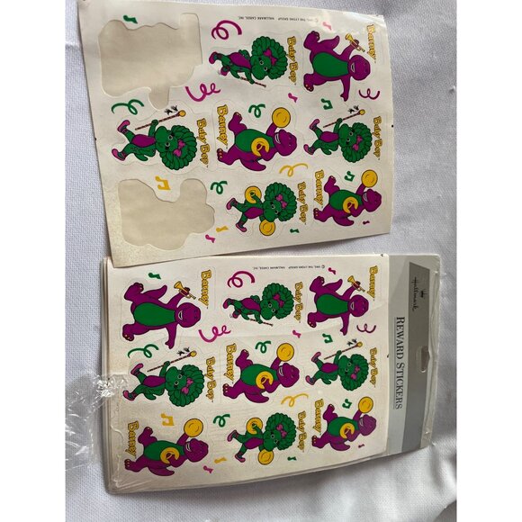 Hallmark | Toys | Barney Baby Bop Hallmark Vintage Reward Sticker Set ...